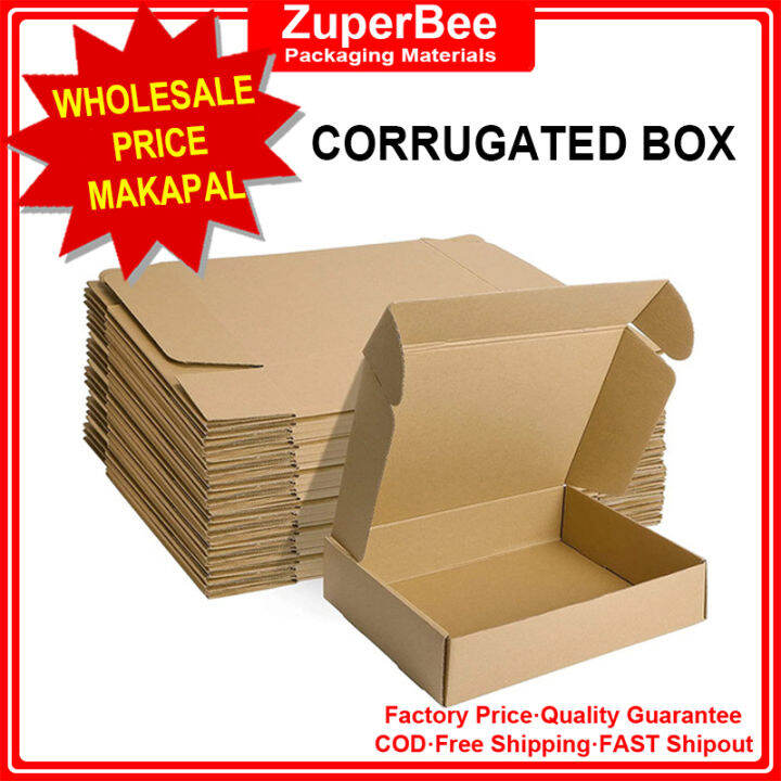 Carton Mailer Box Corrugated Packaging Cardboard Brown Kraft Mailer Corrugated Box | Lazada PH