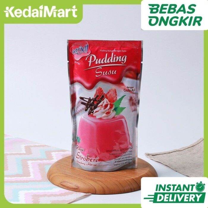 Pudding Susu Nutrijell Rasa Strawberry 145 Gram | Lazada Indonesia
