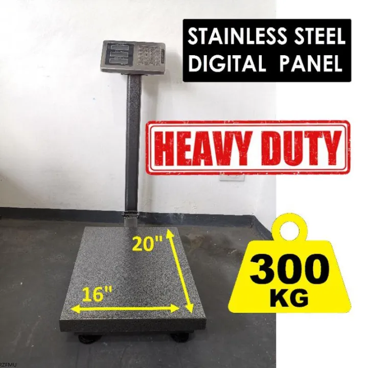 HEAVY DUTY Digital Weighing Scale 300 kgs ALL STEEL PLATFORM Digital ...