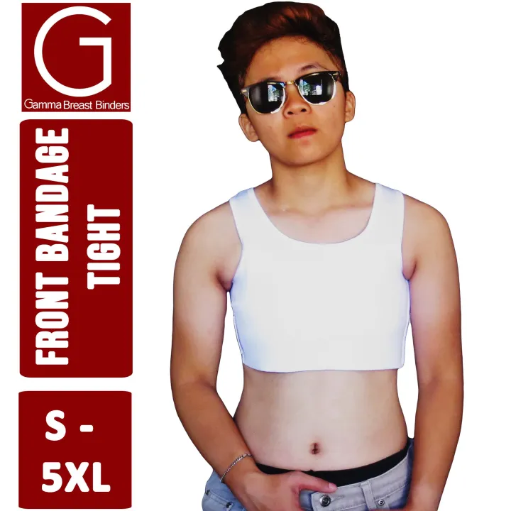 Breast Binder Chest Binder Gamma Front Bandage Tight White Lazada Ph
