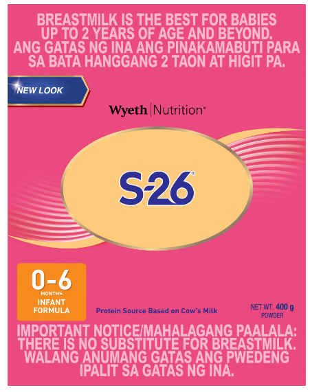 S-26 ONE Infant Formula for 0-6 Months, Box 400g | Lazada PH