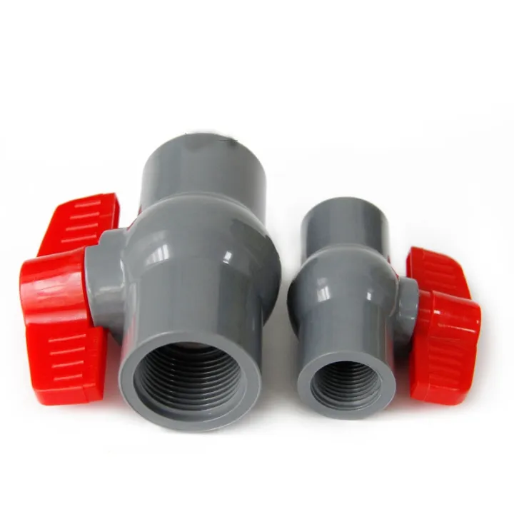 gogo grey color PVC Ball Valve female thread check valve socket wate ...