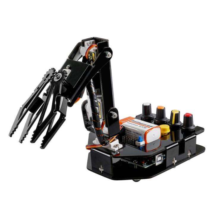 SunFounder RC Programmable Robot Elctronic Robotic Arm Kit 4-Axis Servo Control Rollarm for ...