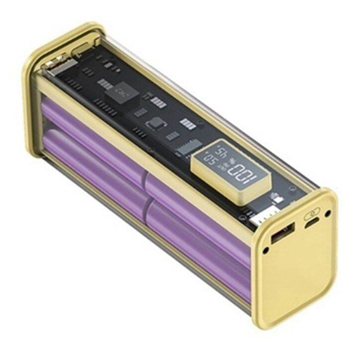 PD22.5W DIY Battery Charger Case Fast Charging Case for 8PCS 18650 ...