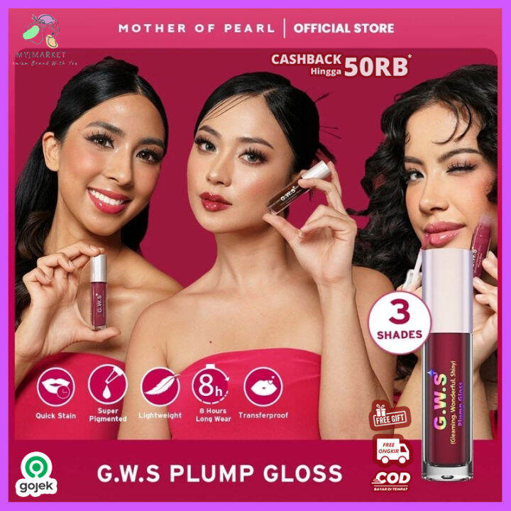 [Made By Tasya Farasya] Mother Of Pearl MOP - GWS PLUMP GLOSS LIPGLOSS G.W.S Original MLBB ...