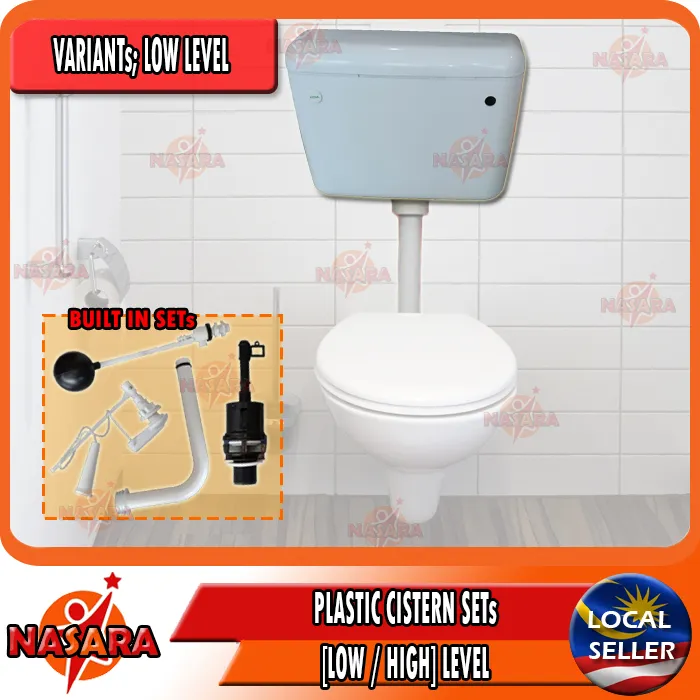 NASARA ~ VINYL ECO PLASTIC TOILET WATER TANK CISTERN LOW HIGH LEVEL ...