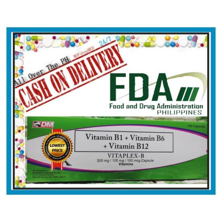 maghanda para sa kargamento VITAPLEX - B COMPLEX VITAMIN B1 + B6 + B12 ...