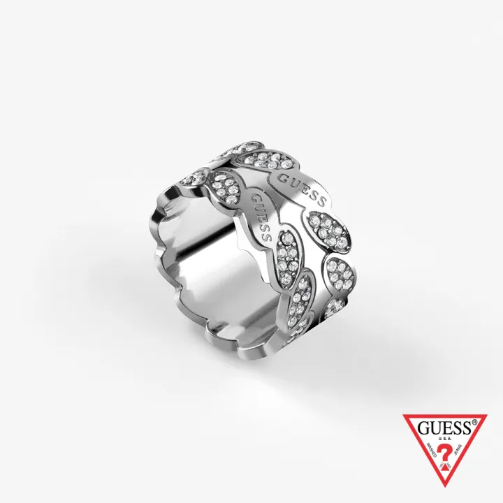 Guess Wide Crystal Leaf RI | Lazada PH