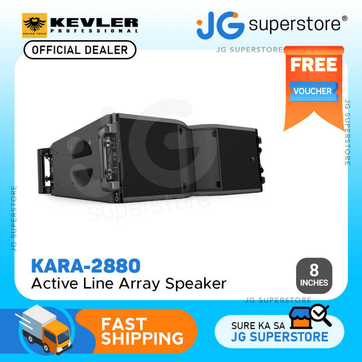 KEVLER KARA-288A Dual 8" Active Line Array Speaker with 8 Channel RJ45 ...