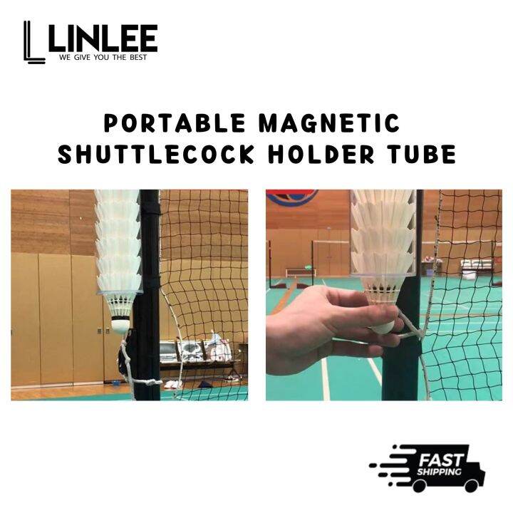 [Malaysia Ready Stock] Portable Magnetic Shuttlecock Holder Tube | Lazada