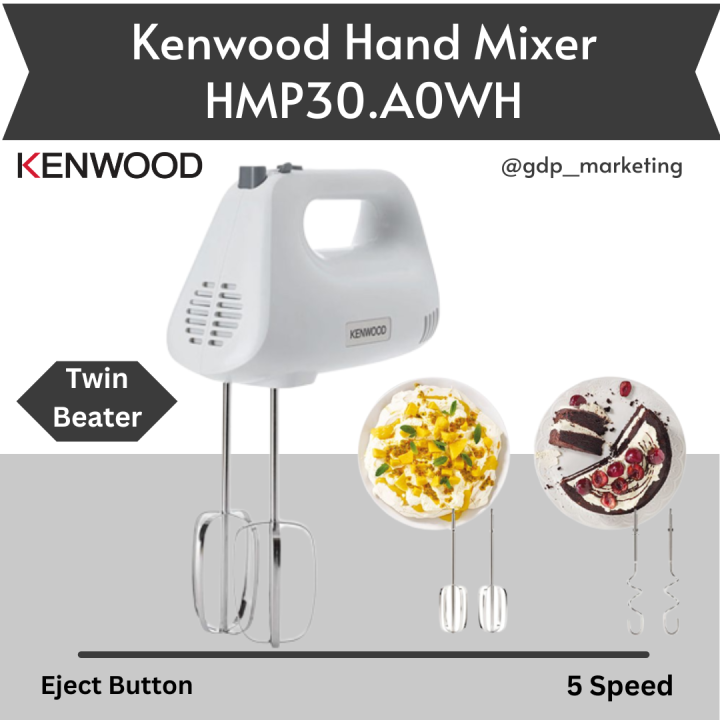 Kenwood Hand Mixer HMP30.A0WH with Twin Beater and Eject Button | Lazada
