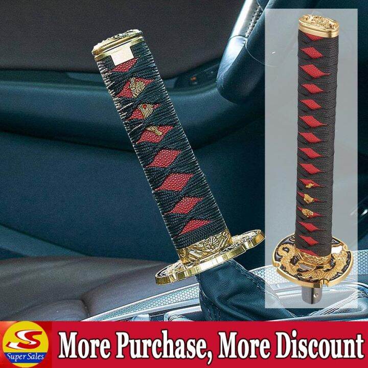 【SuperSales】Universal Samurai Knob Katana Gold Dragon Sword Car Shift ...