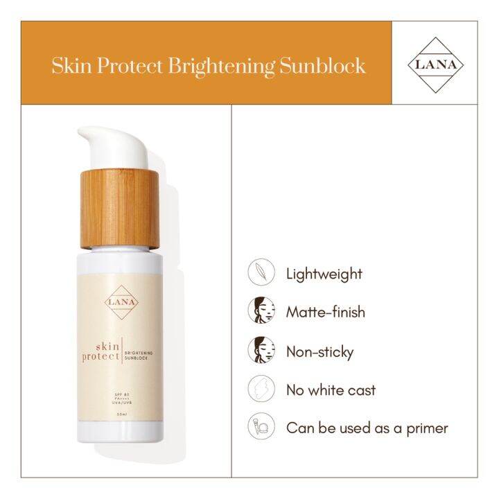 Lana Skin Protect Brightening Sunblock SPF 80 PA++++ UVA/UVB ...