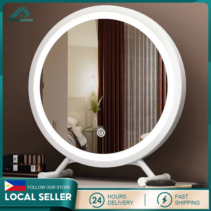 HOPE LED Makeup Mirror desktop vanity mirror Countertop Cosmetic Mirror ...