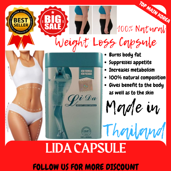 💯 LiDa Weight Loss Capsule Faster (Original) Reduces Fat, Effective Slimming, Increase Energy ...