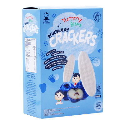 Yummy Bites Rice Crackers Biskuit Bayi Blueberry Box 25 g | Lazada ...