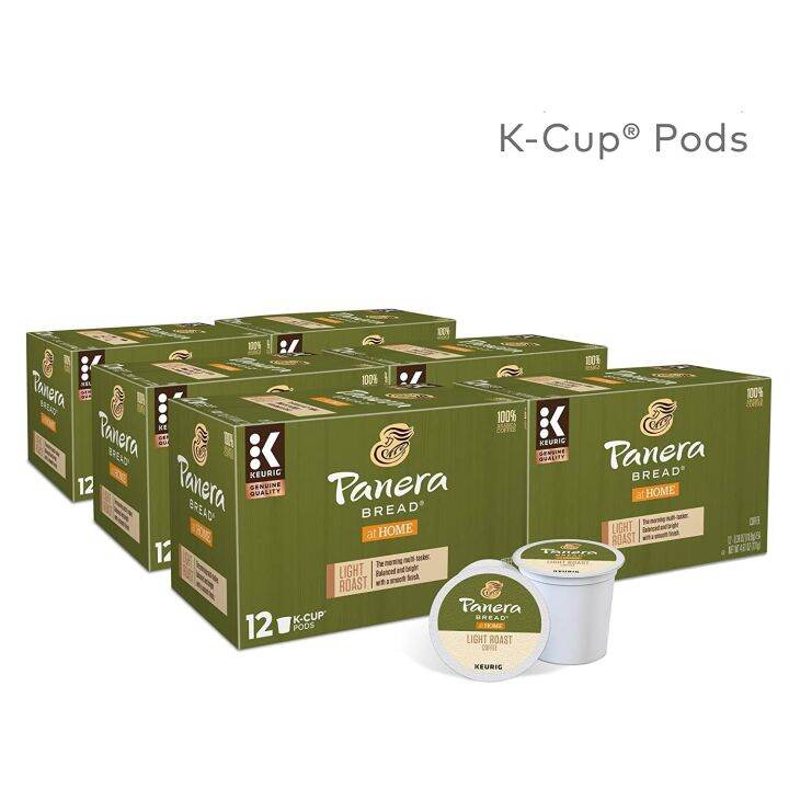 Panera Bread Light Roast Coffee, Single-Serve Keurig K-Cup Pods, 100% ...