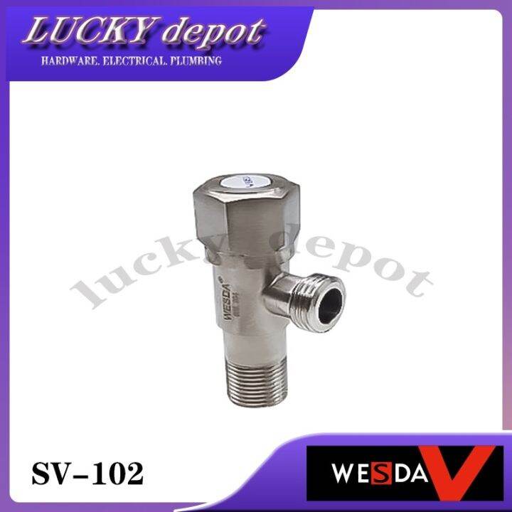 Sus 304 Stainless Steel One Way Angle Valve 1/2 x 1/2 SV-102 | Lazada PH