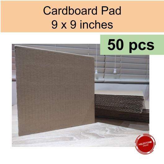 50pcs. Cardboard 9x9 Inches Corrugated Card Board Pads For Packaging ...