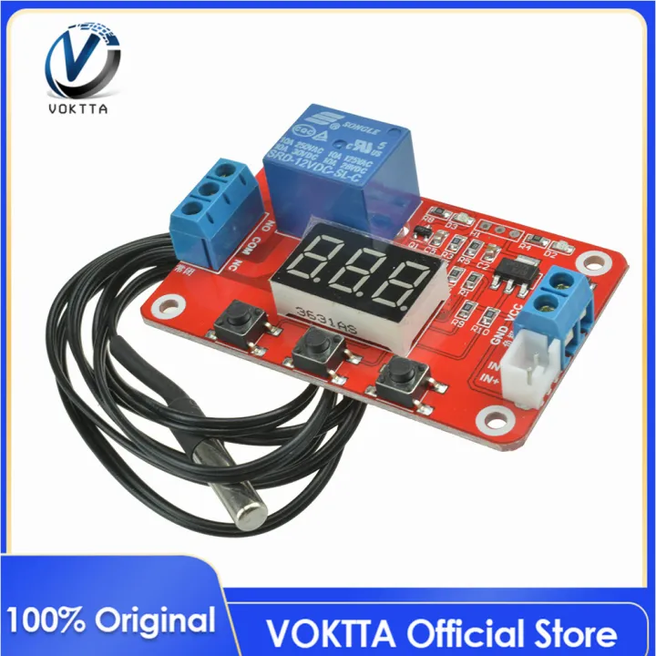 Original VOKTTA DC 12V Digital Relay Switch Control Thermostat ... Original VOKTTA DC 12V Digital Relay Switch Control Thermostat ...