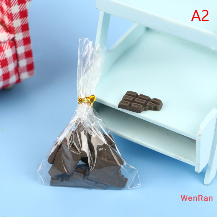 WenRan บ้านตุ๊กตาโมเดลคุกกี้ช็อกโกแลตขนาดเล็กบ้านตุ๊กตาอาหารในครัวของ ...