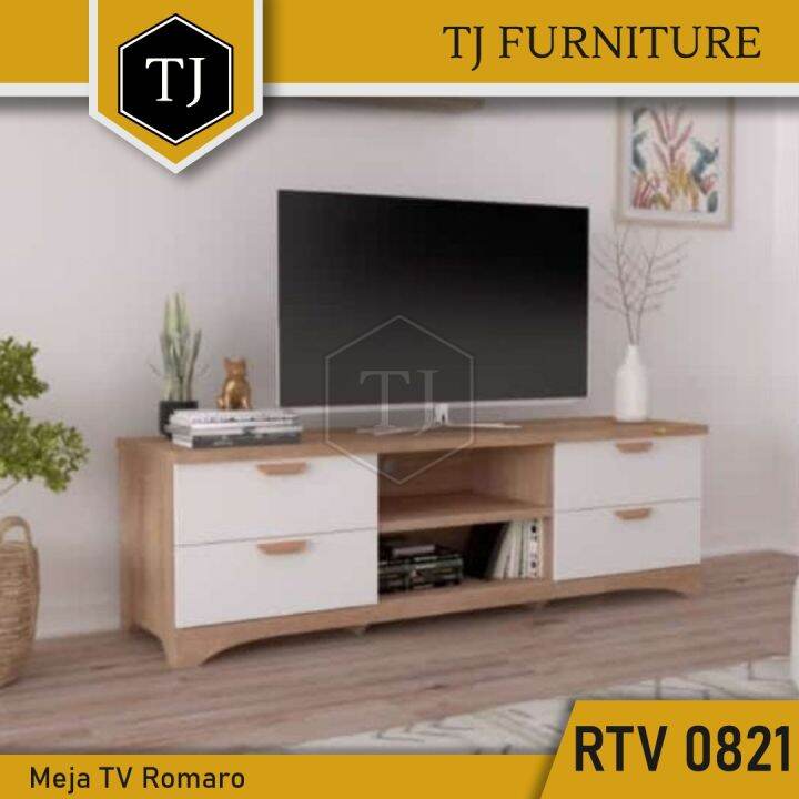 Rak TV Meja TV Cabinet TV Bufet TV Minimalis Romaro RTV 0821 | Lazada Indonesia