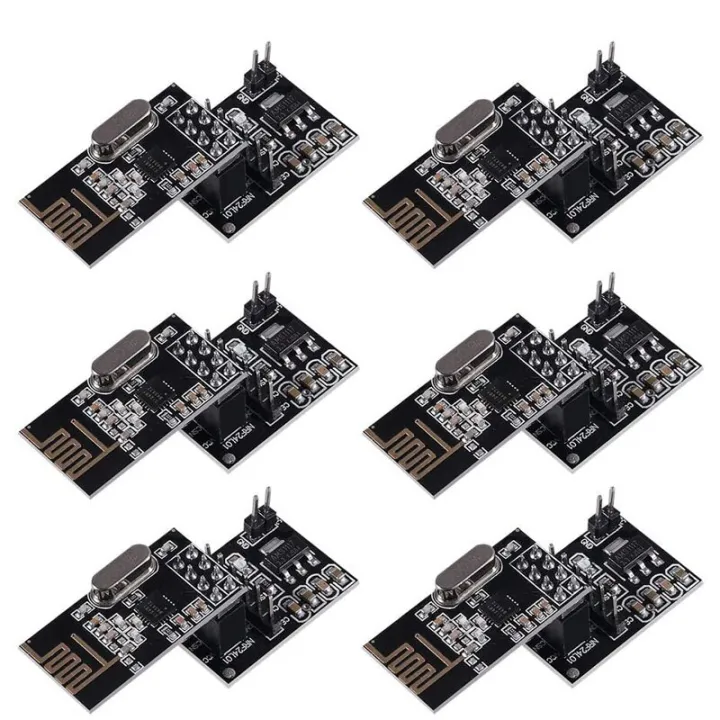 6 pcs NRF24L01 2.4GHz Wireless RF Transceiver Module with NRF24L01 ...