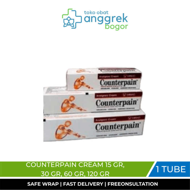 COUNTERPAIN CREAM 5 GR/KRIM PEGAL PEGEL/KESELEO/NYERI SENDI | Lazada ...