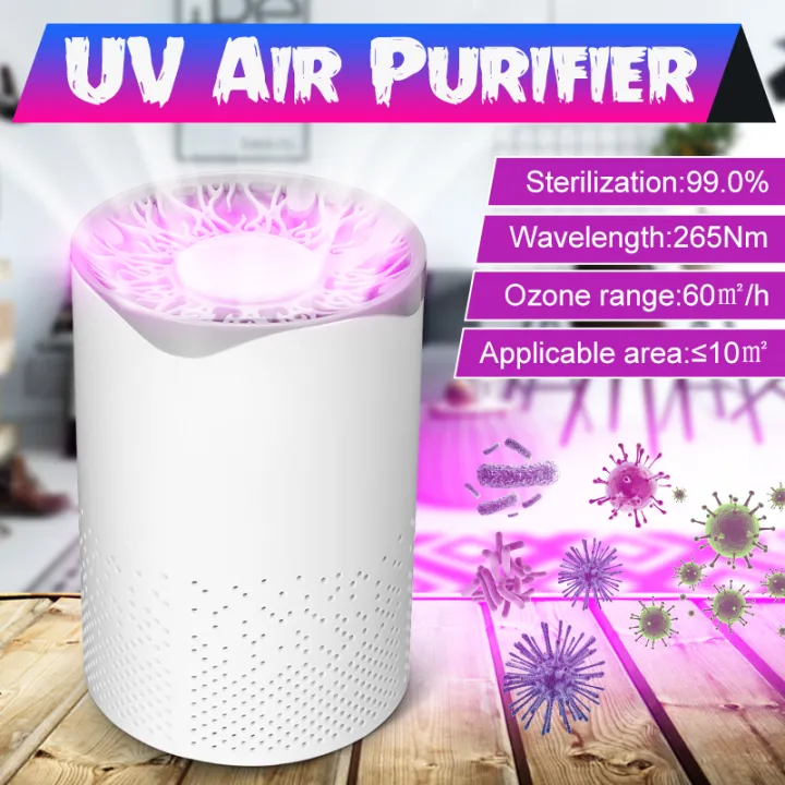 【COD+Fast Shipping】Portable UV Air Purifier Sterilization Air Cleaner ...