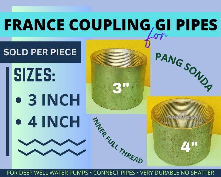 France Coupling French Coupling for GI Pipes Coupling Size 3" 4 ...