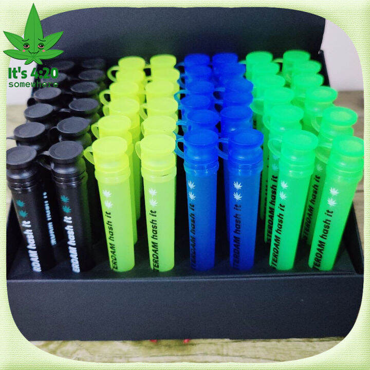 48 Pcs/Box King Size Plastic Stash Case Joint Tube Pre-Roll Cone Holder ...