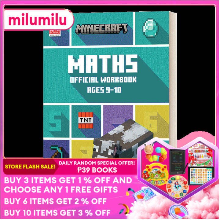 Milumilu Minecraft Maths Ages Official Workbook Original English Books ...