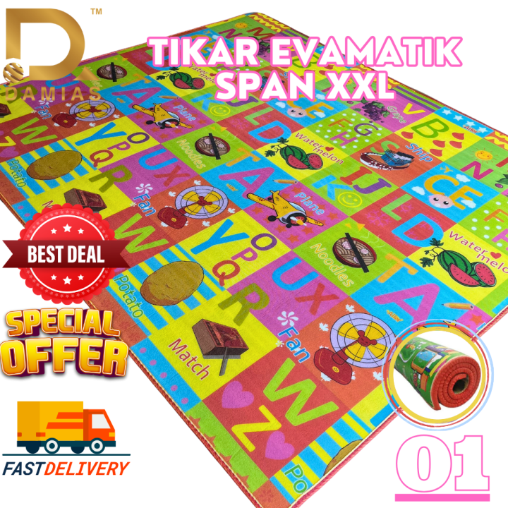 Tikar span Evamatik Tebal dan Lembut Saiz Besar King XXL ( depan ...