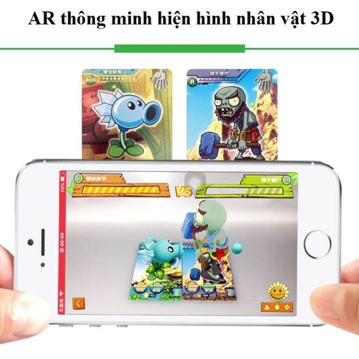 Túi card Plants vs Zombies AR thông minh hiện hình nhân vật 3D qua App ...