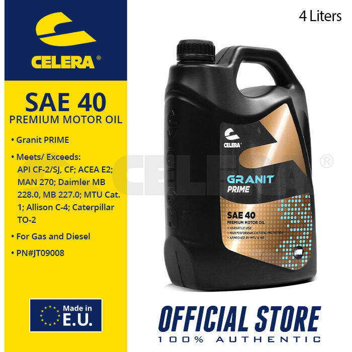 CELERA Granit Prime 40 Premium Heavy-Duty Car Engine Oil for Gasoline ...