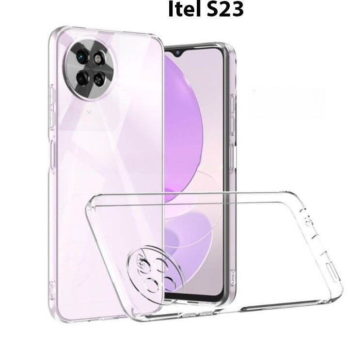 Case Itel S23 Casing Clear HD KETEBALAN 2MM BENING TRANSPARAN TPU ...