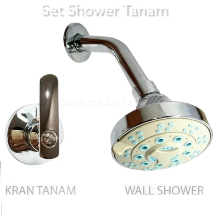 Wall Shower Tanam/ Wall Shower Tembok/ Wall Shower 175 Dan Kran Tanam 1 ...