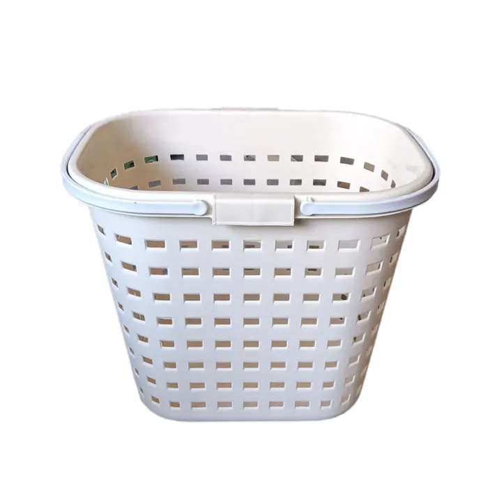 Large color plastic laundry basket thickened double handle laundry ...