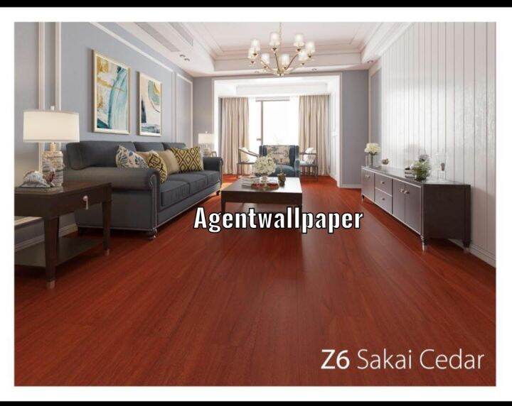 Lantai Vinyl Sticker Lantai Motif Kayu Ada Perekat/Lem | Lazada Indonesia