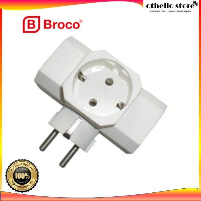 Broco Steker T Arde Persegi 13830 Multi Plug White | Lazada Indonesia