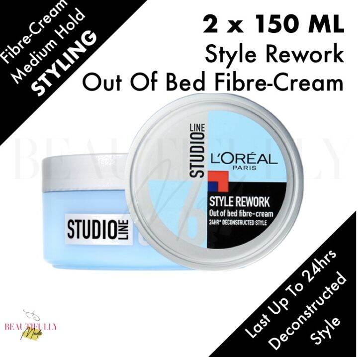 [Bundle of 2] L'oreal Paris Studio Line 6 Style Rework Out Of Bed Fibre ...