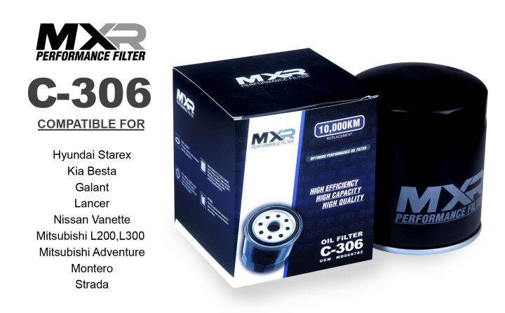 MXR OIL FILTER C-306 FOR Hyundai Starex Kia Besta Galant Lancer Nissan ...