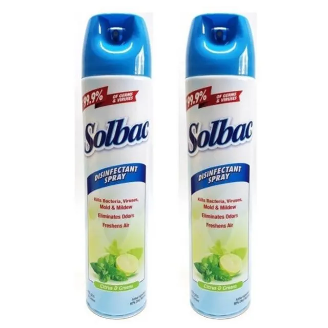 practical SOLBAC DISINFECTANT SPRAY 400 GRAMS [3-in-1 Action ...