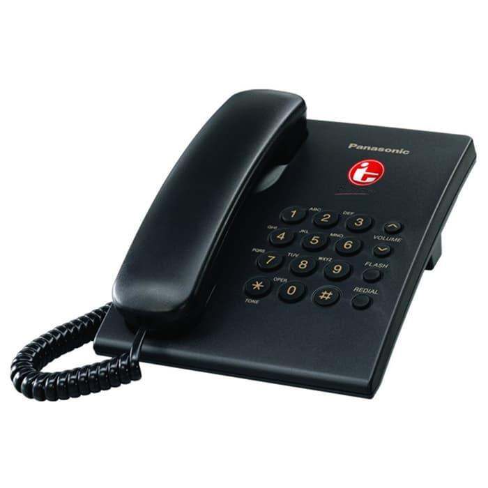 Telepon Meja Kantor / Telpon Kabel Rumah Panasonic KX-TS505 - Hitam ...