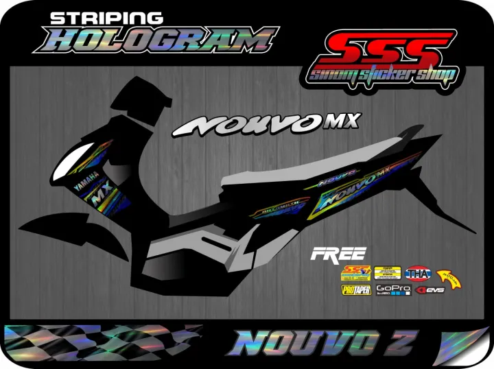 Stiker Decal Striping Yamaha Nouvo Z/MX Motif Grafis MX | Lazada Indonesia