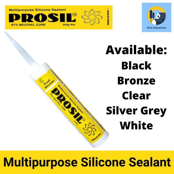 Prosil Multipurpose Silicone Sealant 3g Black Bronze Silver Grey White ...