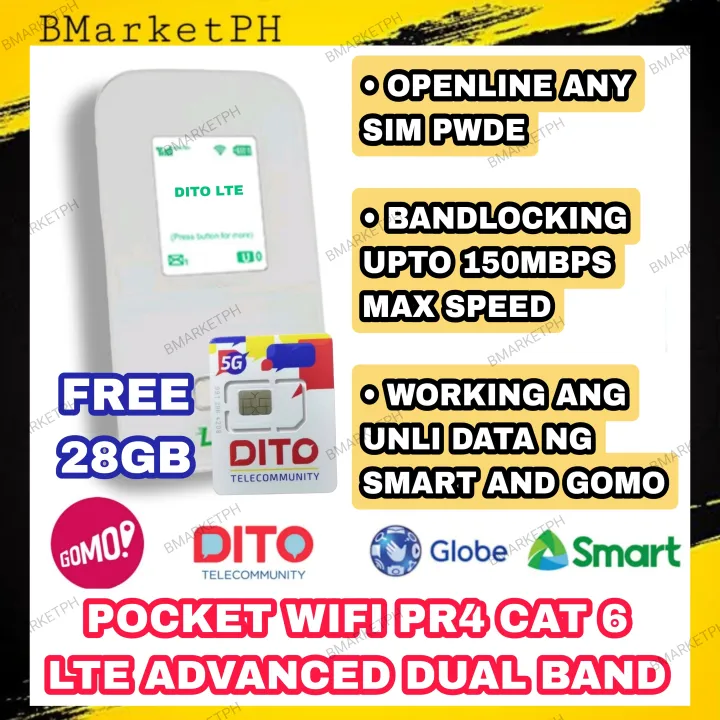DITO POCKET WIFI OPENLINE BANDLOCKING M2A PR4 CAT 6 ( Fast Delivery ...