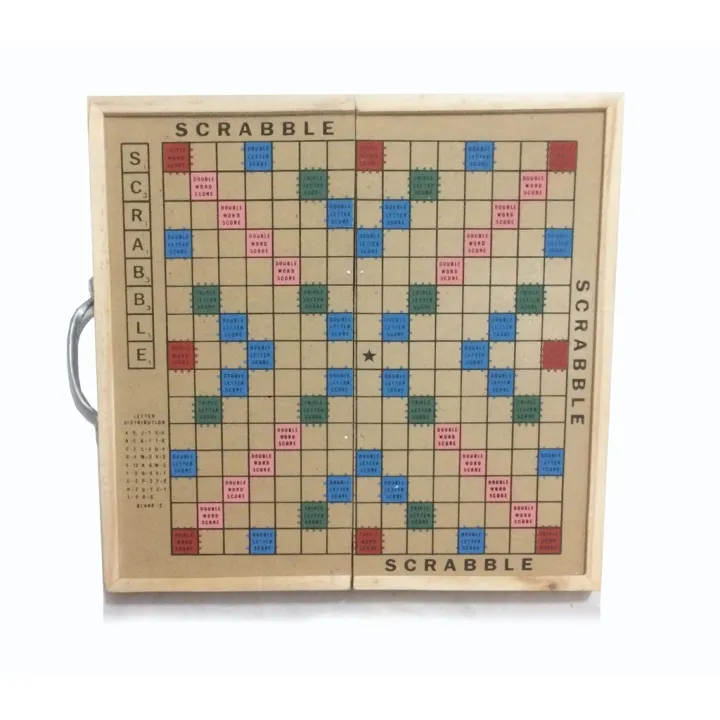 WOODEN SCRABBLE BOARD GAMES (NATURAL WOOD) | Lazada PH