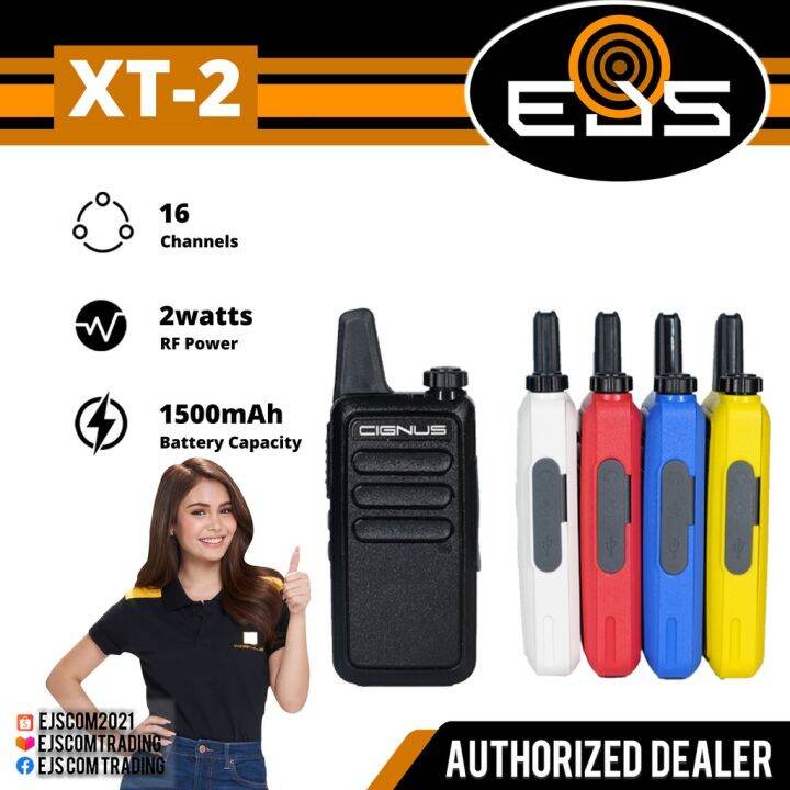 CIGNUS XT2 UHF SHORT RANGE TWO WAY RADIO | Lazada PH