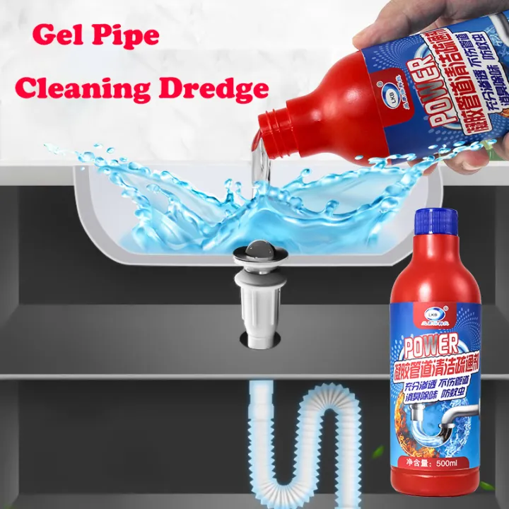 Powerful Clog Remover Sink Drain Cleaner Pipe Dredge Gel Powerful ...